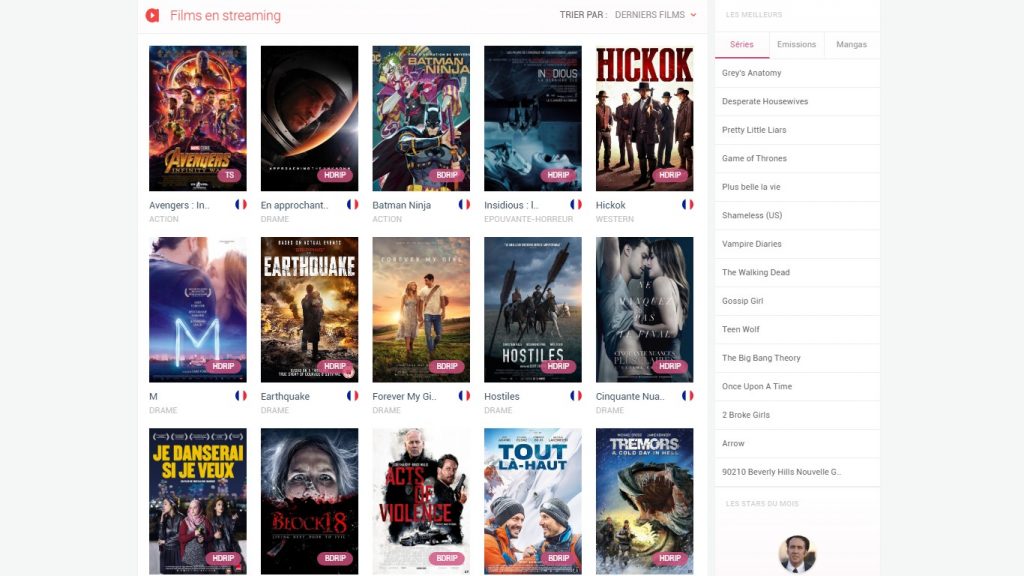Les meilleurs sites de film streaming complet gratuit et série TV dans ...